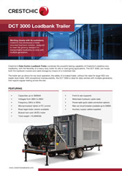 Datacentre load bank, mounted on a transportable trailer for ease